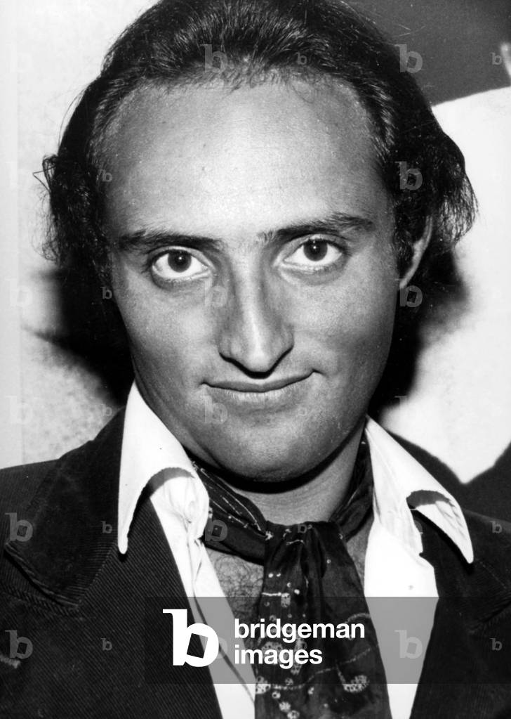 Image of French Actor Daniel Mesguich in The 70'S (b/w photo)