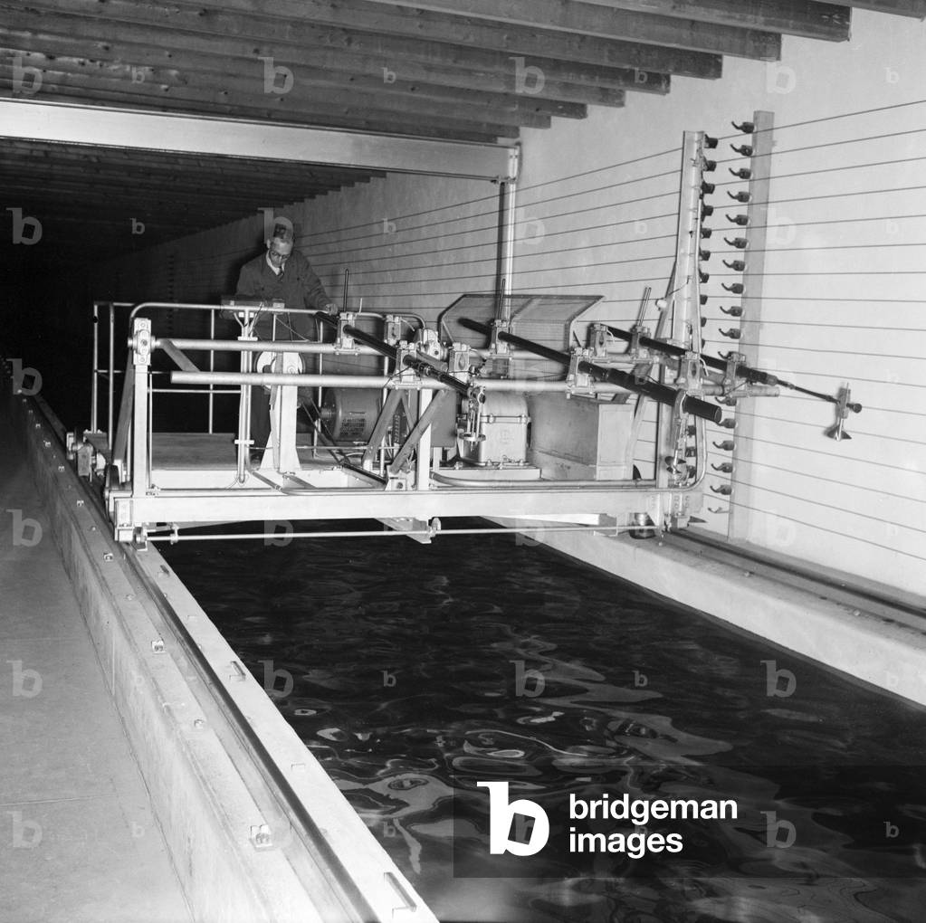 Image of Switzerland Hydrometry, 1956 (b/w photo)