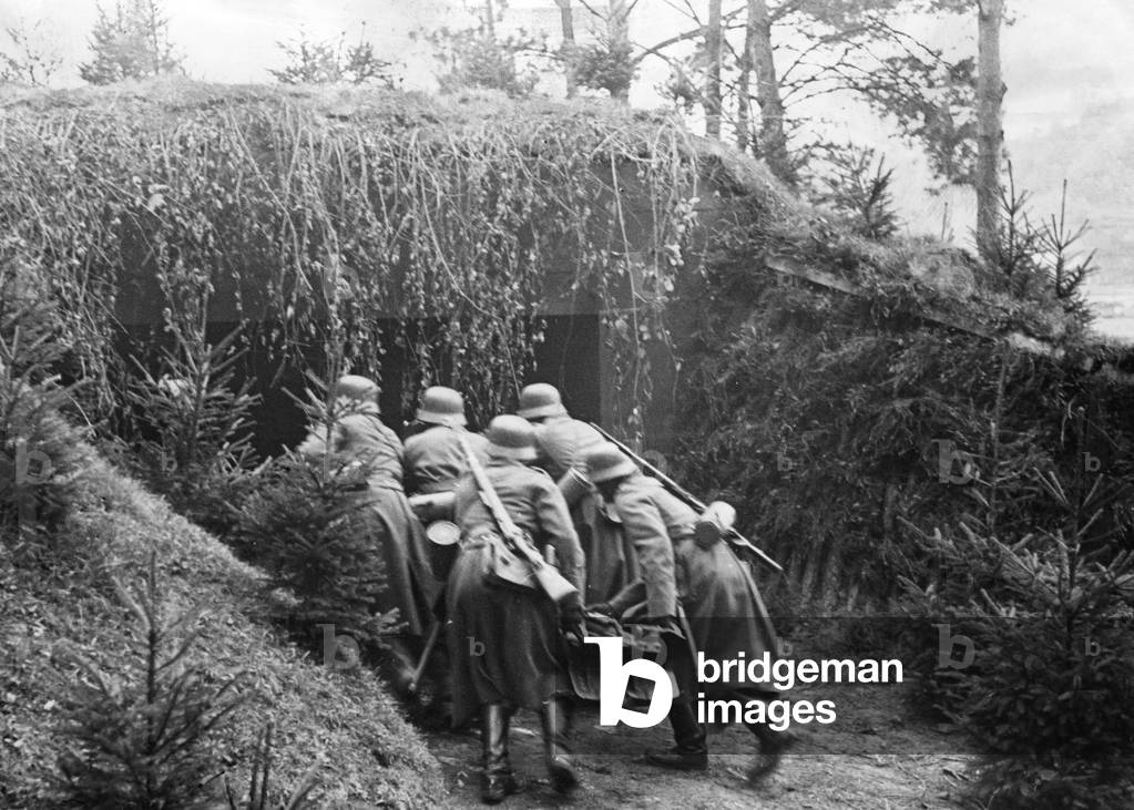 Image of Panzerwerk ("armoured structure") at the Siegfried Line, 1939 ...