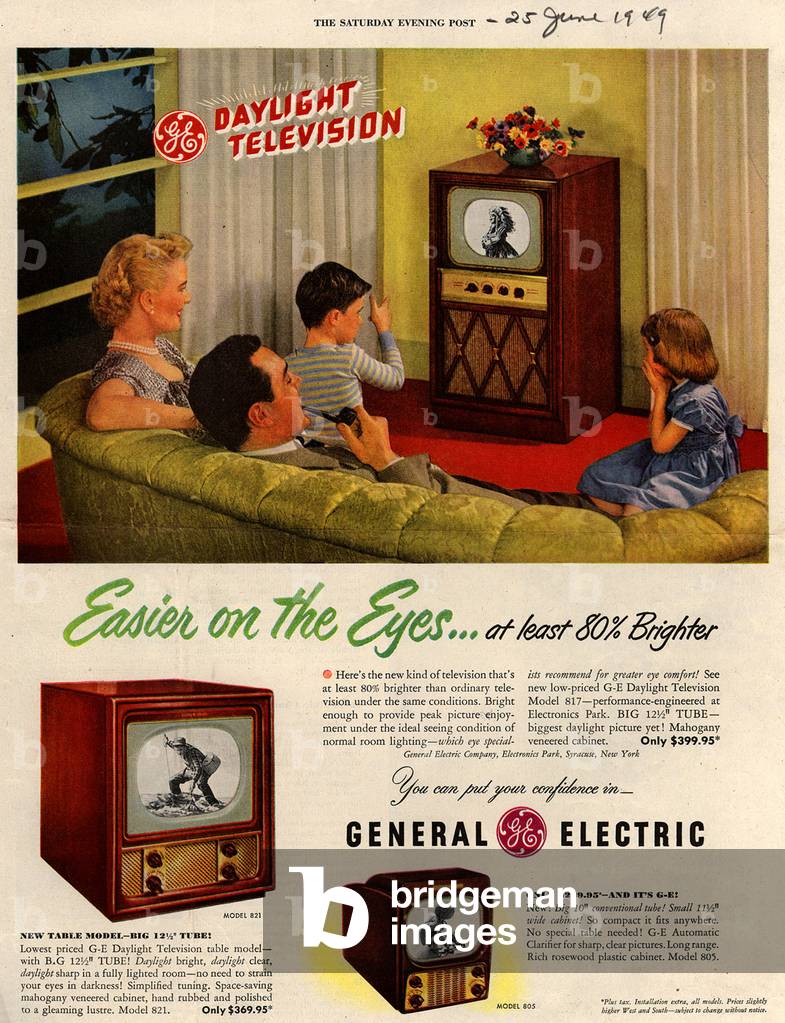 General Electric Magazine Advert, USA, 1950s by
