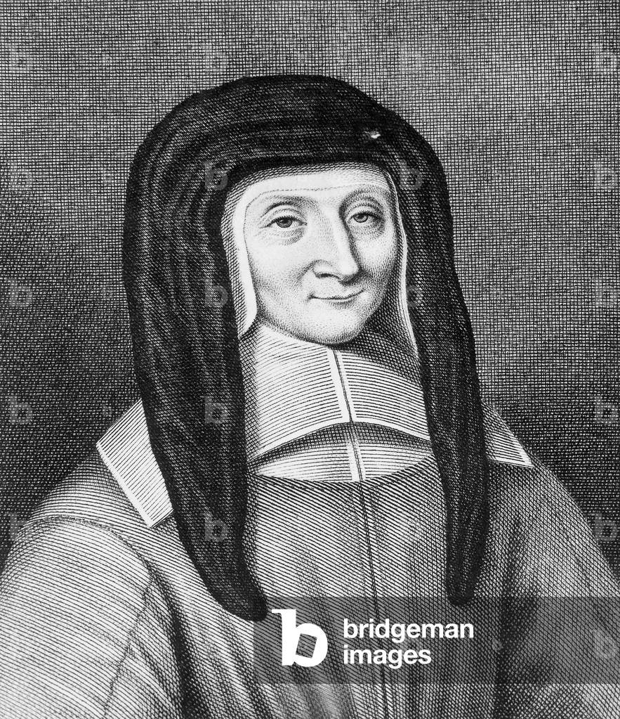 Image of Saint Louise de Marillac, 17th century (engraving)