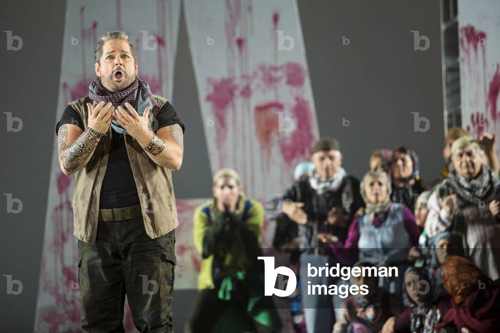 Image of Gregory Kunde as Samson in the opera 'Samson et Dalila',