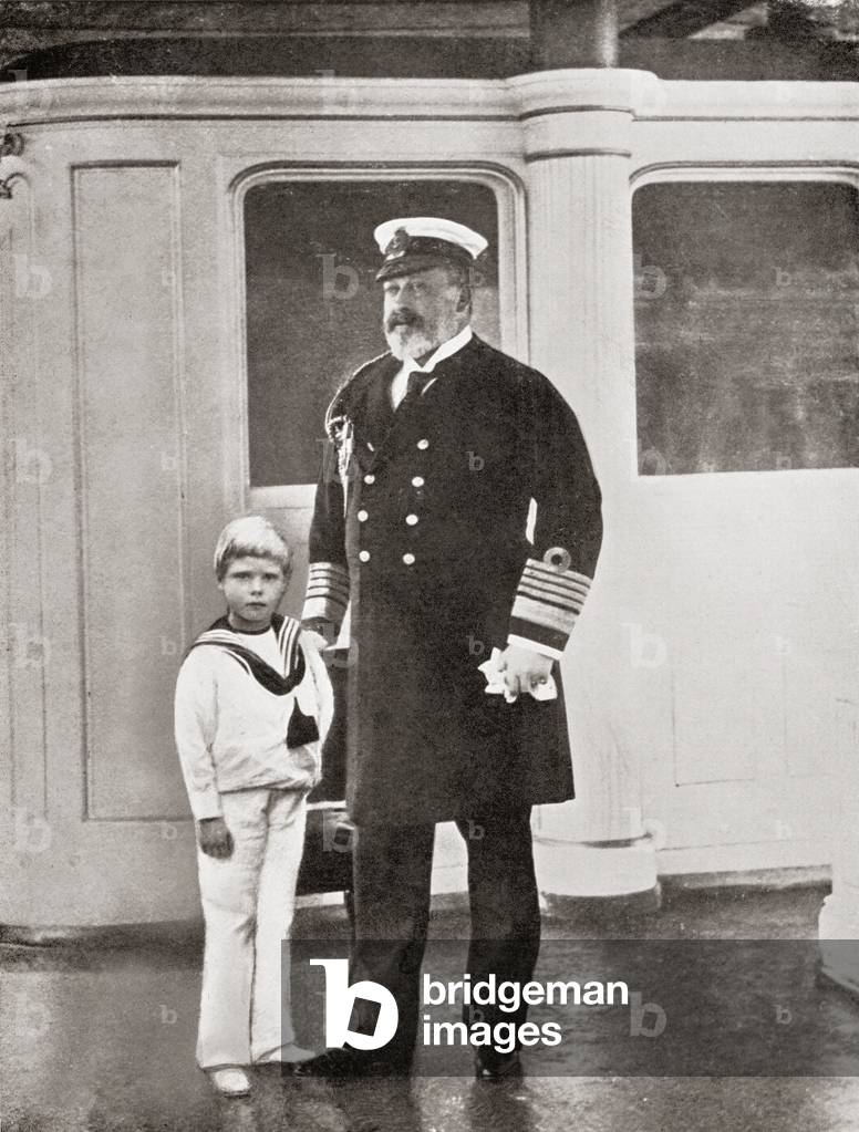 Image of The Prince, later King Edward VIII, with his grandfather King