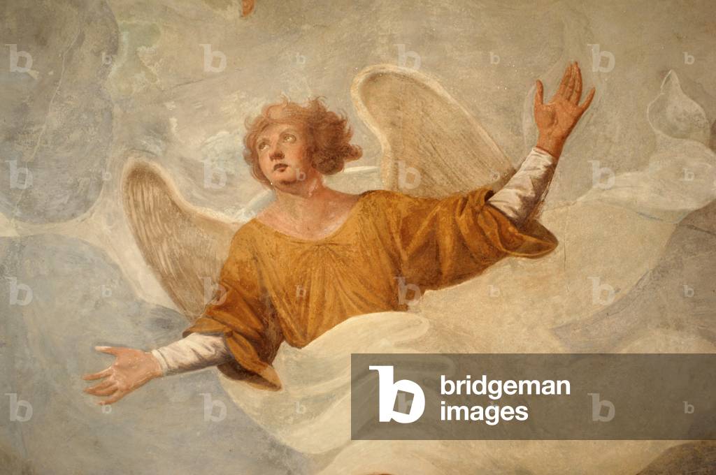 Image of Angel, detail from scenes of life of St John (17th