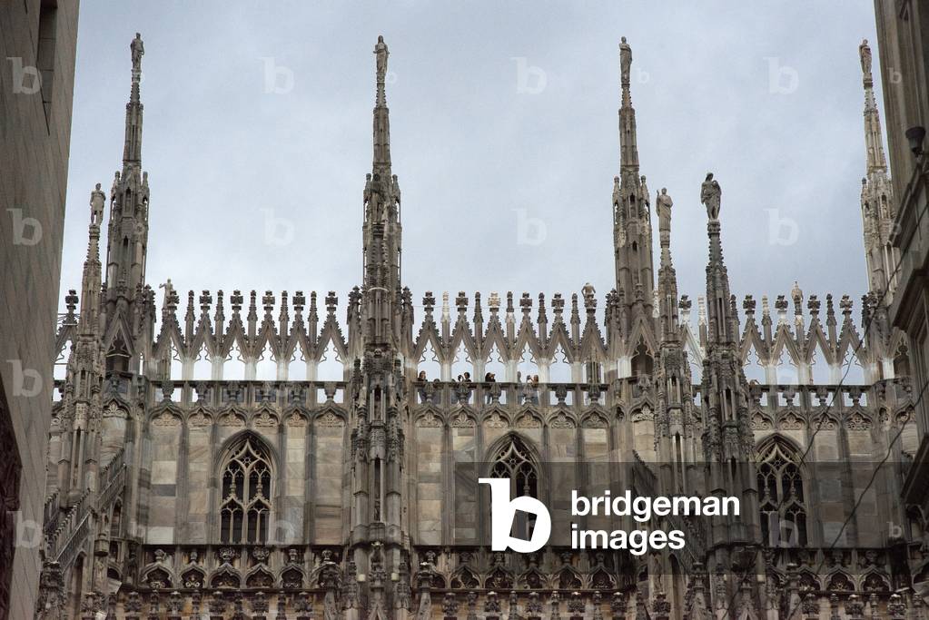 Image of Front of Milan Dome in the center of the city,