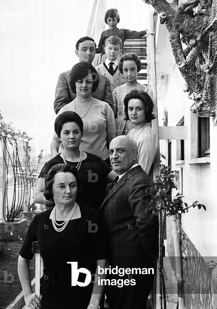 Image of Roma, Italia, 1962, Il Senatore Amintore Fanfani nella sua ...