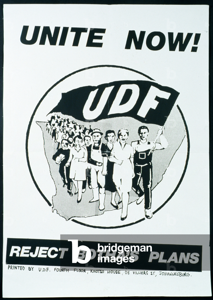 Image of Unite now! UDF reject Botha's plans (poster)