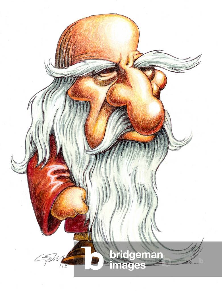 Leonardo Da Vinci Cartoon