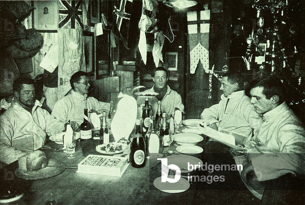 Image of The Officers, Midwinter's Day dinner, British Antarctic ...