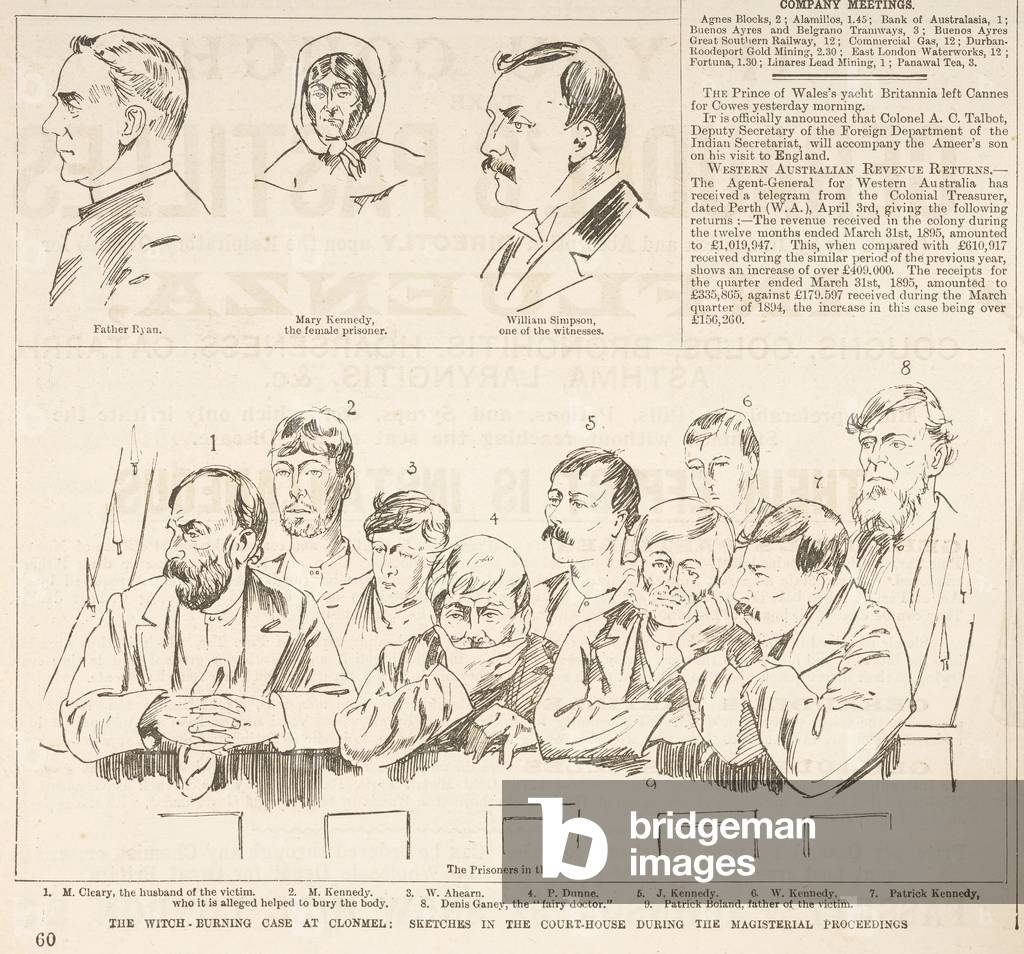 Image of Sketches of the Bridget Cleary case in 'The Daily Graphic', by ...