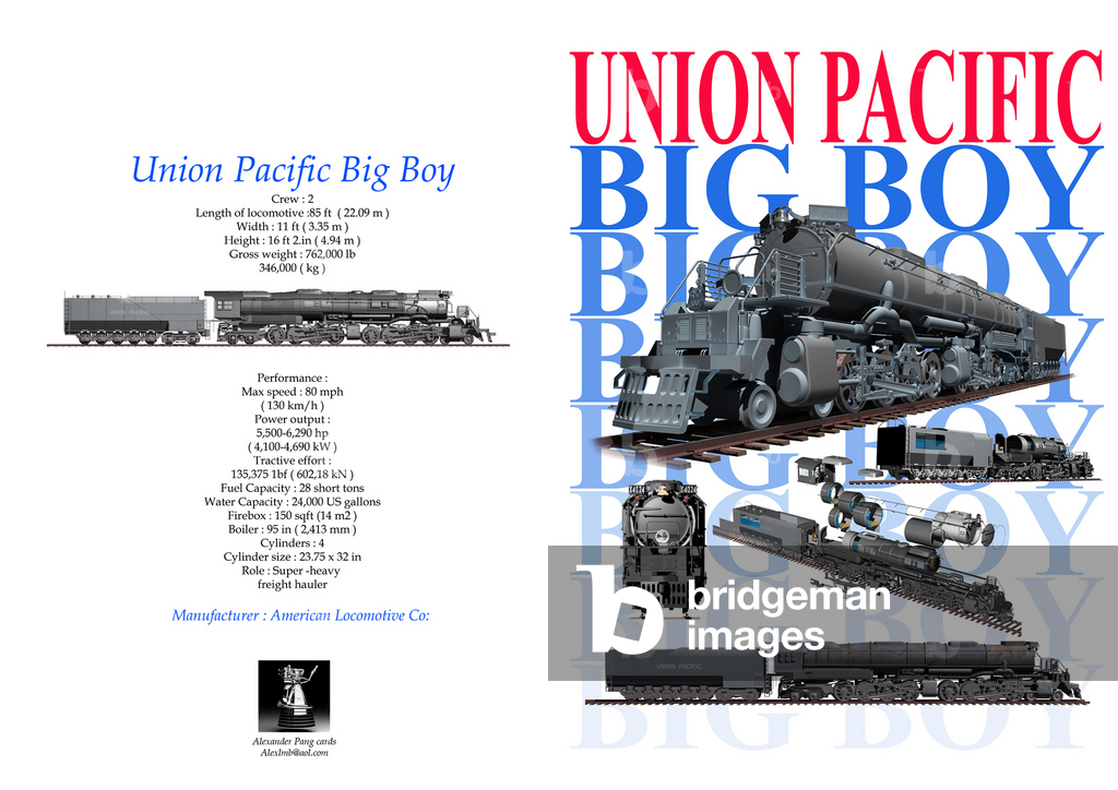 Image of Big Boy locomotive (illustration) by Pang, Alex