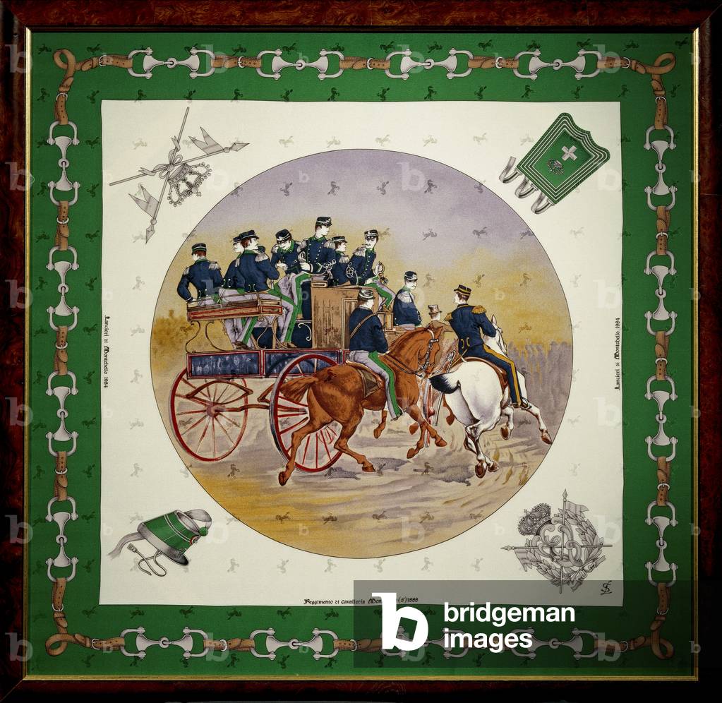 Image of Italy, Scarf of the Regiment of the Lancers of Montebello