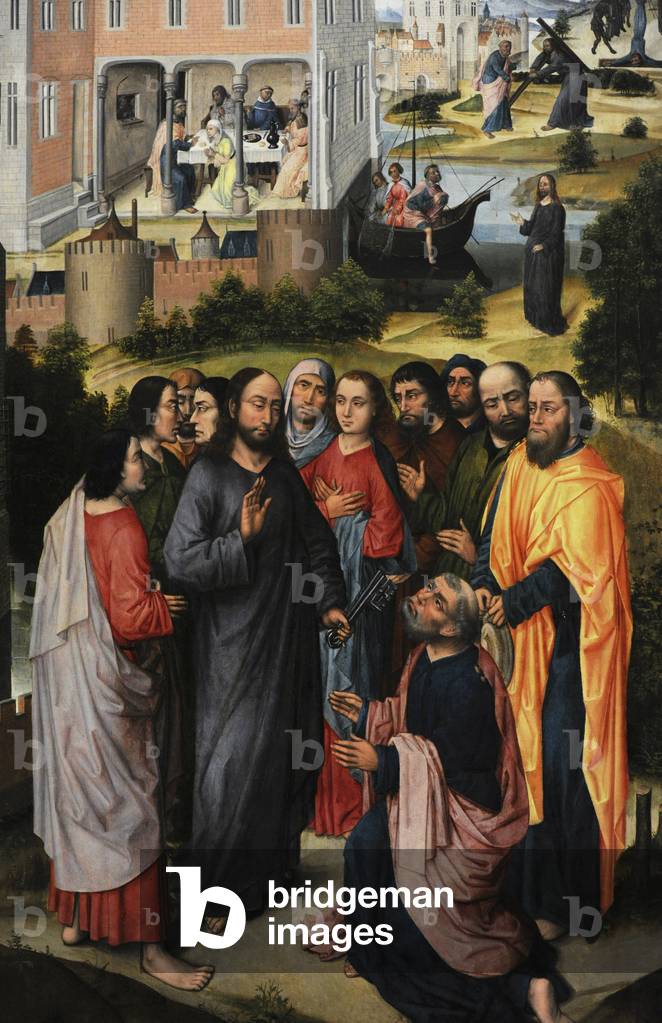 Image of Triptych with scenes from the life of Job, ca.1466-1500, by by Master of the Legend of ...