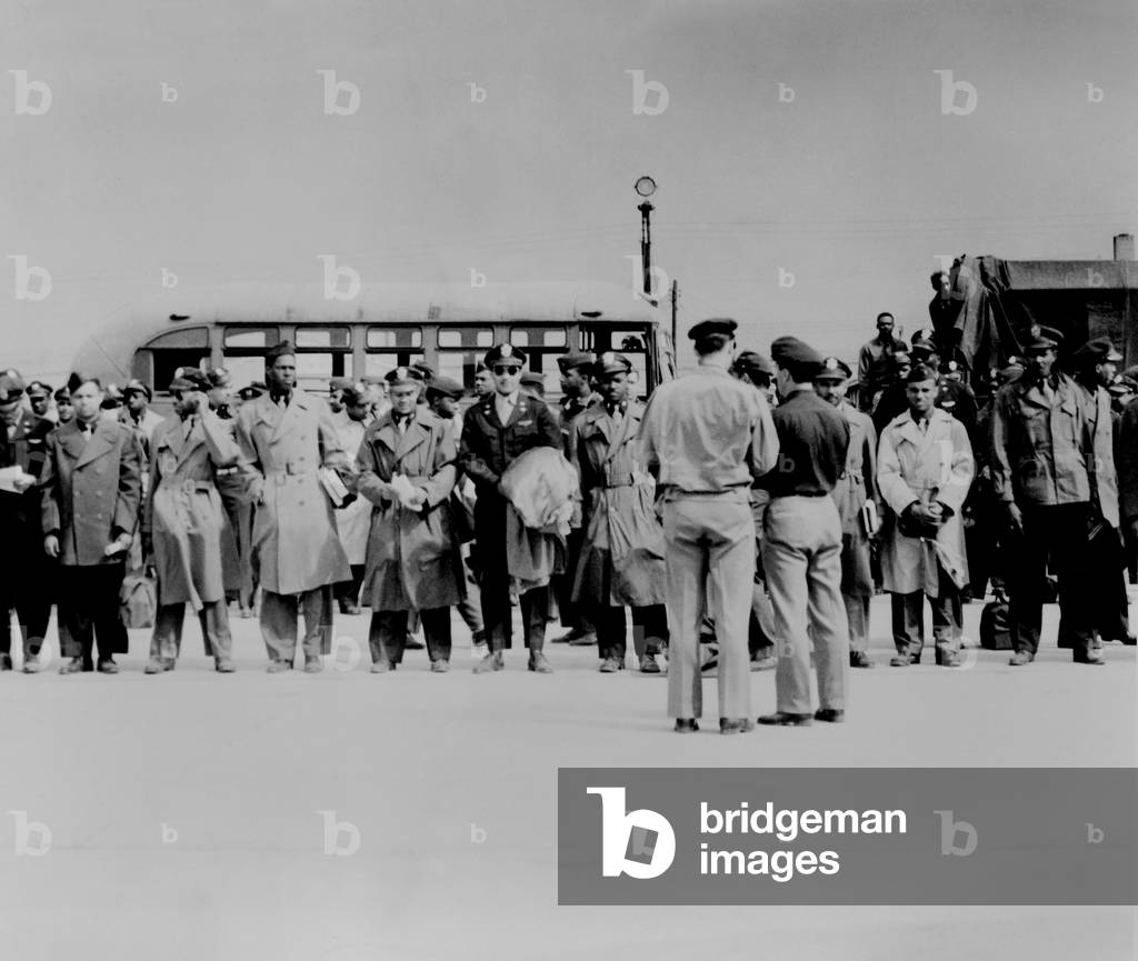 Image of African American US Army officers 477th Bombardment Group ...
