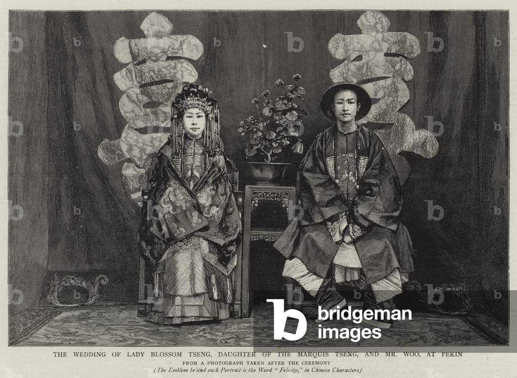 Image of The Wedding of Lady Blossom Tseng, Daughter of the Marquis by English School, (19th ...
