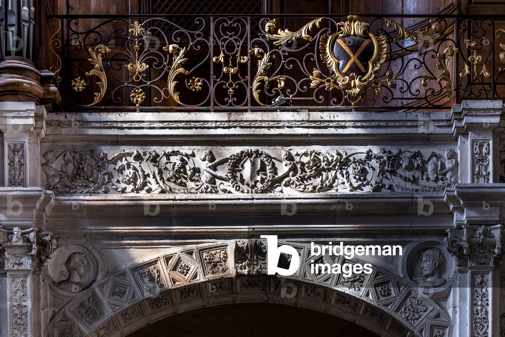Image of Detail of the organ loft (1537 and modifications 1809-11.2016 ...