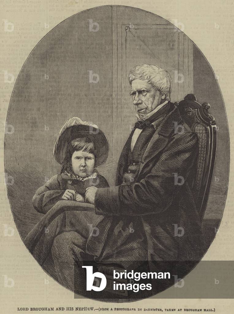 Image of Lord Brougham and his Nephew (engraving) by English School ...
