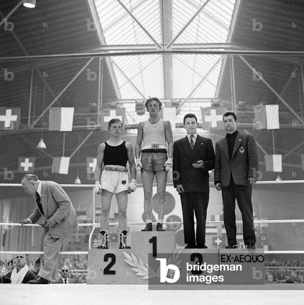 Image of Boxing Em, 1959 (b/w photo)