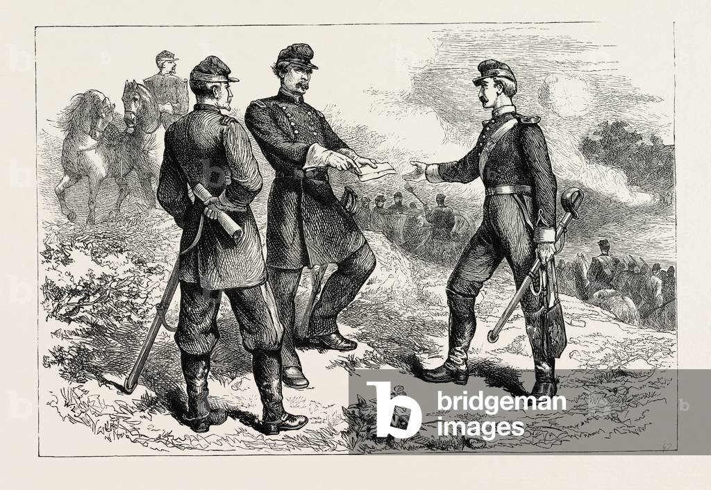 Image of McClellan at the Battle of Antietam, American Civil War,USA ...