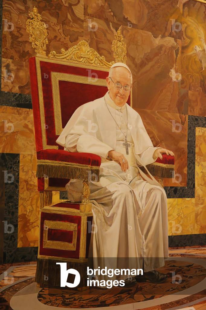 Image of Portrait of Pope Francis (Jorge Mario Bergoglio), Papal ...