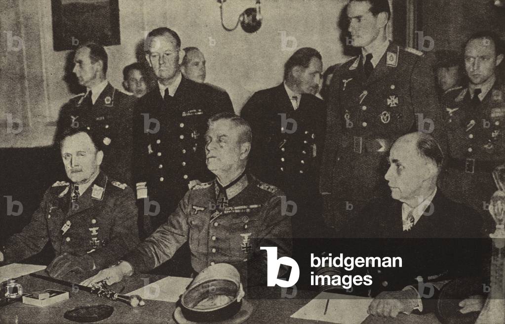 Image of Signing of the surrender of Nazi Germany to the Allies by ...