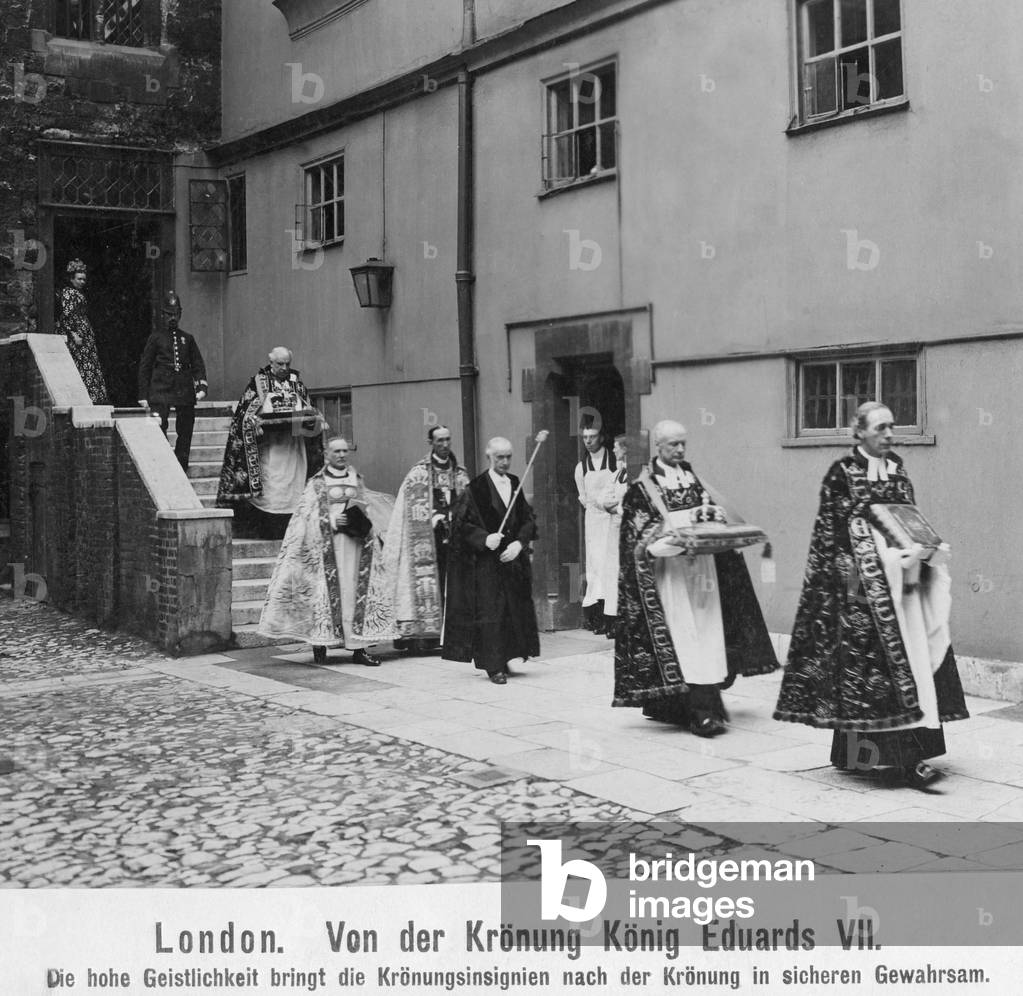 Image of Coronation day of King Edward VII, 1902 (b/w photo)