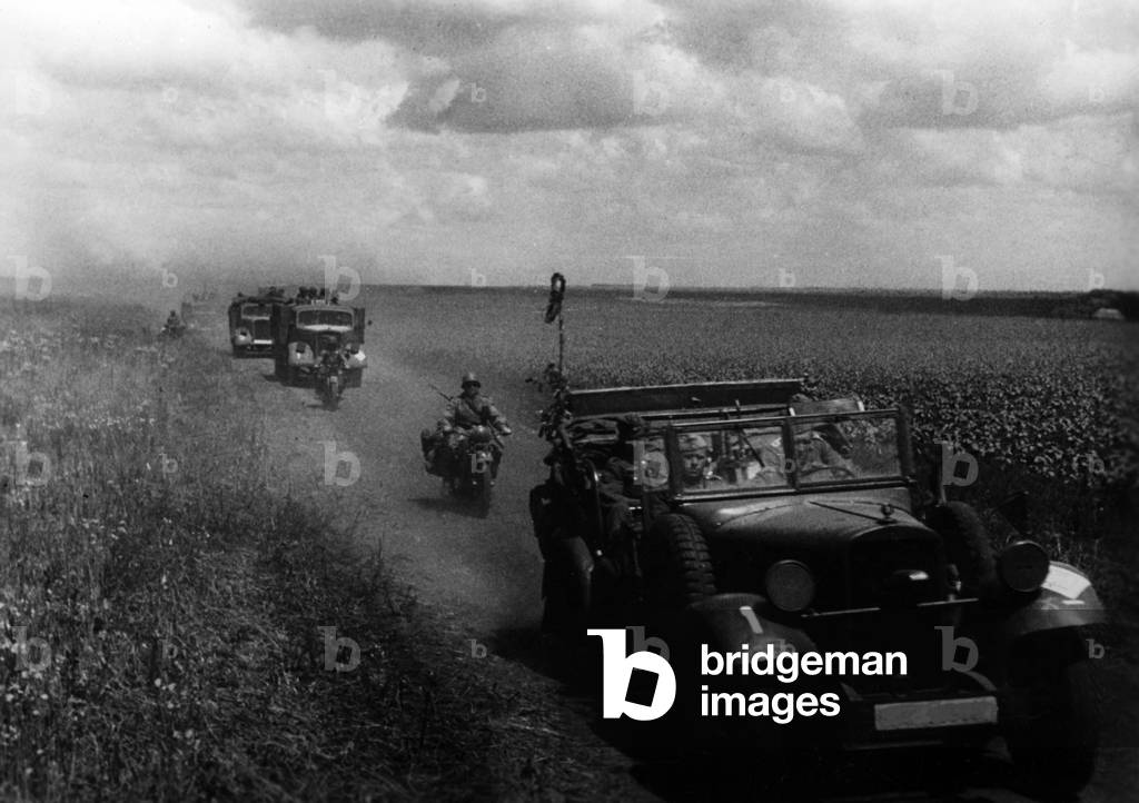 Image of Wehrmacht on the advance towards the river Don, 1942