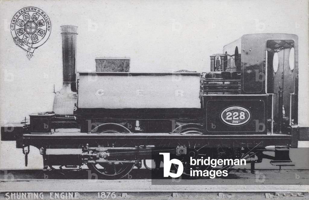 Image of Great Eastern Railway shunting engine, 1876 (b/w photo) by ...