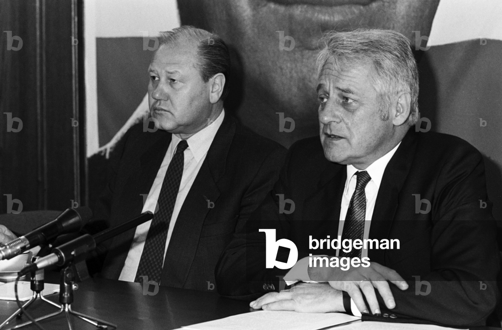Image of Leopold Gratz and Kurt Steyrer, 1986 (photo)