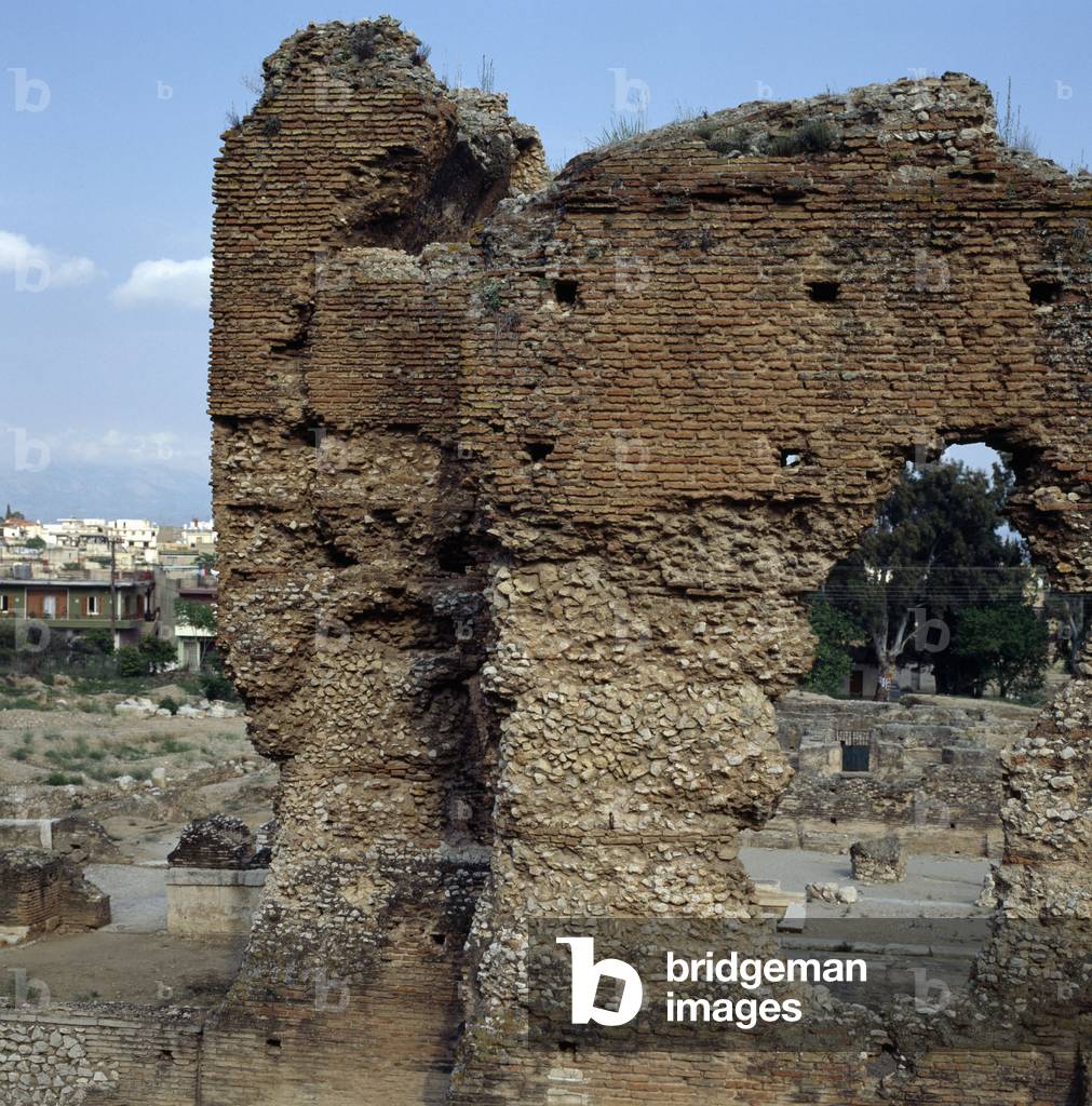 Image of Roman Baths, Argos, Peloponnese, Greece, Greek and Roman ...