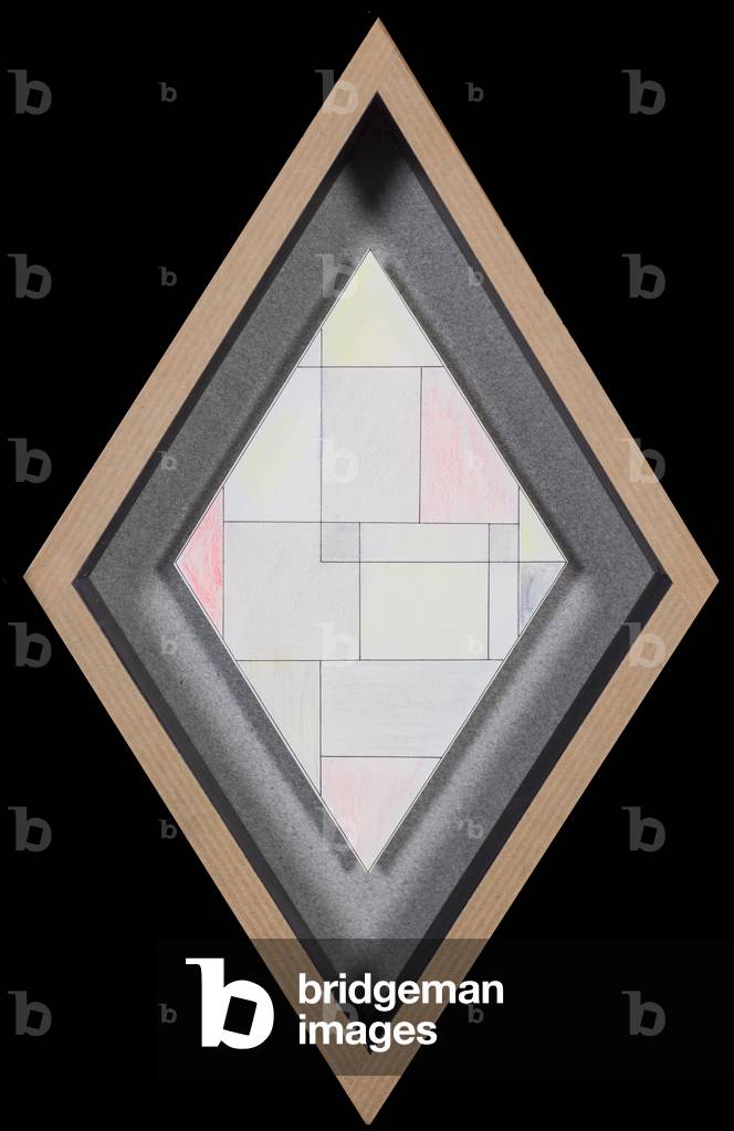 Image of Geometric design, lozenge format, late 1960's (pen & ink & by ...