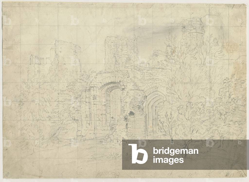 Image of Dudley Castle - the Barbican: pencil drawing, nd [?19th cent ...