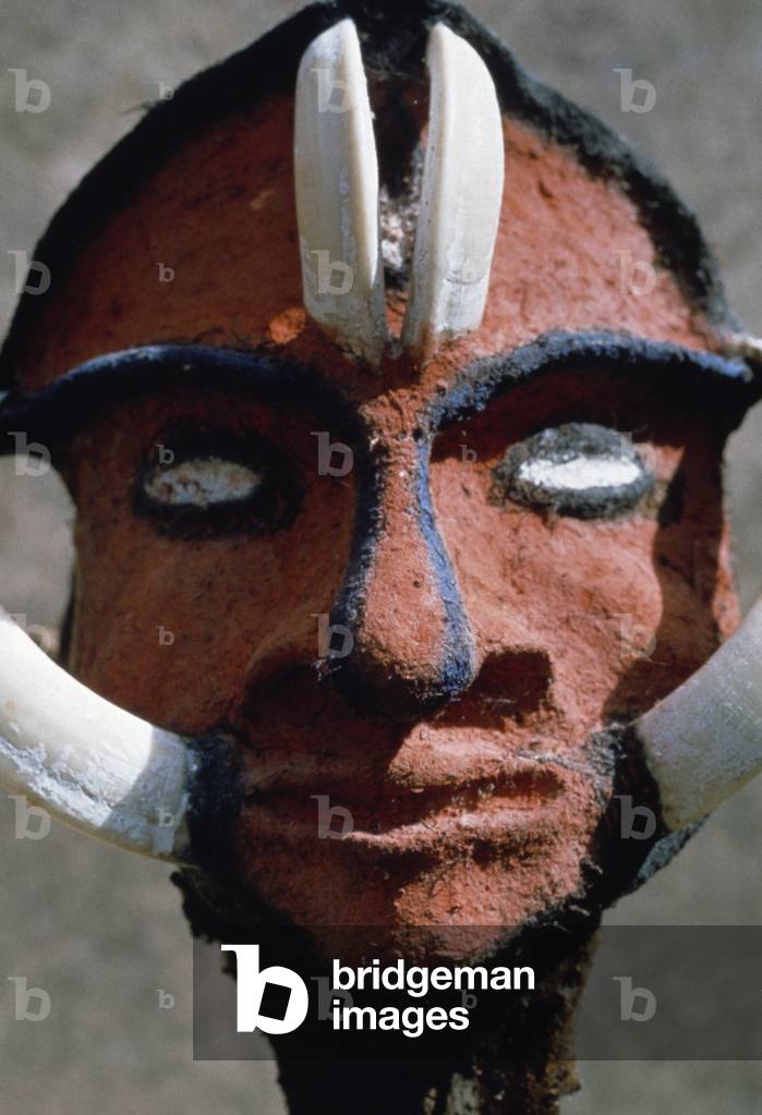 Image of Mask with pig tusks used in funeral ceremonies of Small by ...
