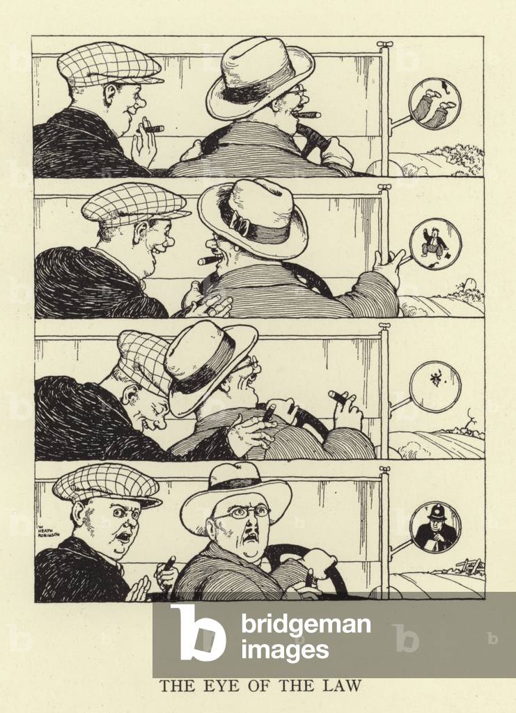 Image of The Eye of the Law (litho) by Robinson, William Heath (1872-1944)