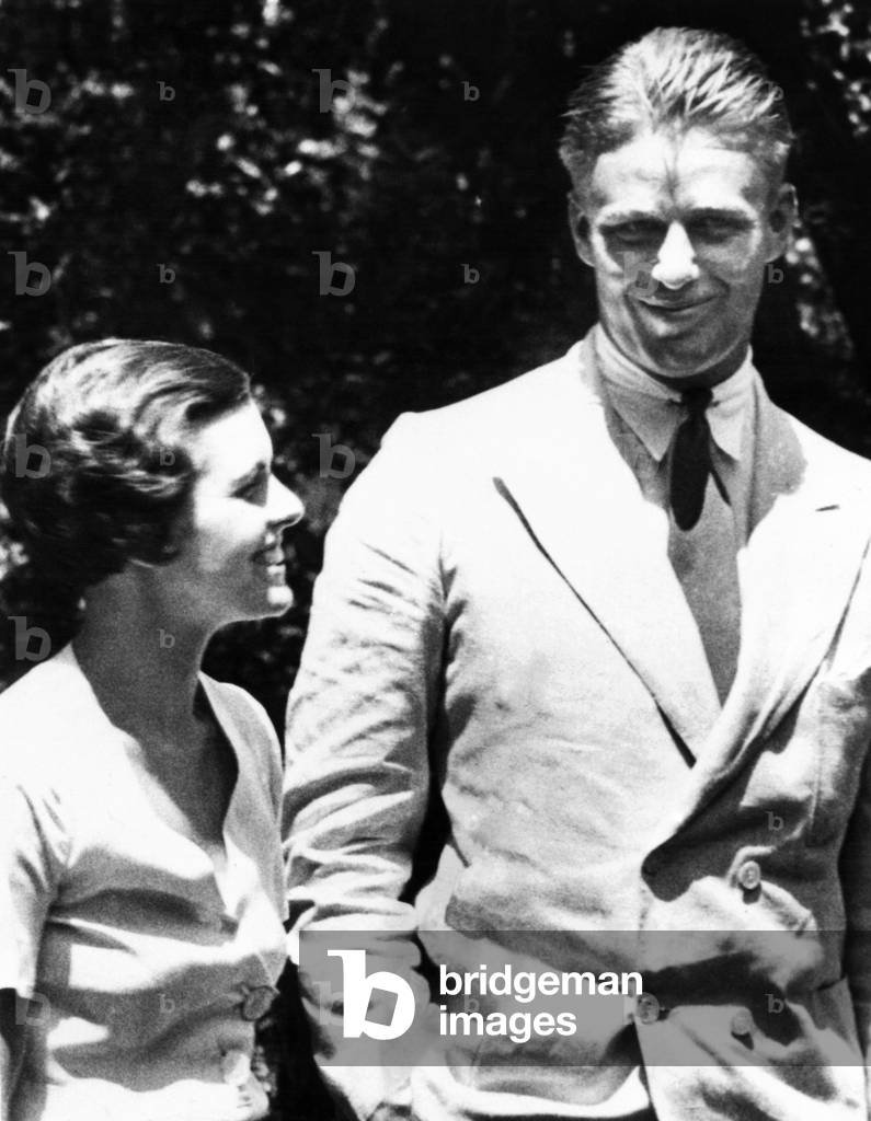 Image of Elliot Roosevelt, son of FDR, with his second wife, Ruth