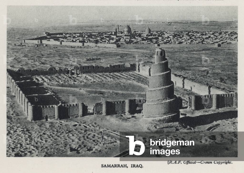 Image of Spiral minaret of the Great Mosque of Samarra, Iraq ...