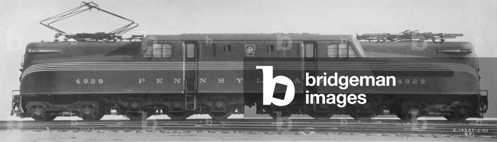 Image of Die Nummer 4929 Klasse GG-1 Passagier- und Frachtlokomotive ...