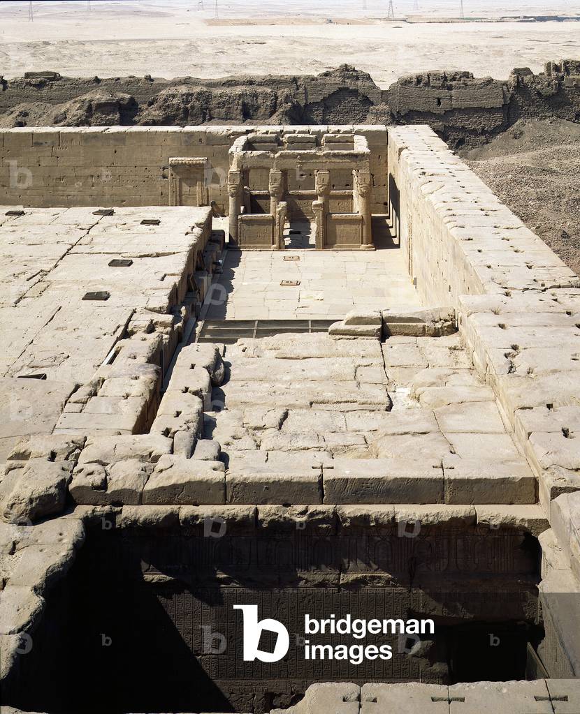 Image of Egyptian art : Roof with chapel of Osiris - Temple by Egyptian ...