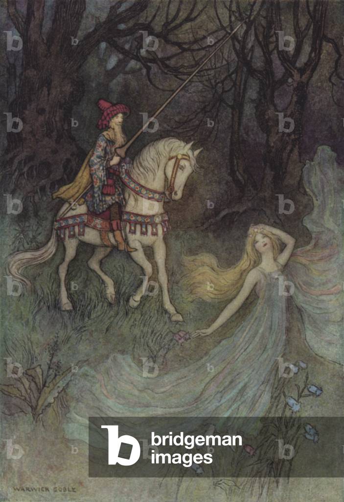 Image of Geoffrey Chaucer, Tale Of Sir Thopas (colour litho) by Goble ...