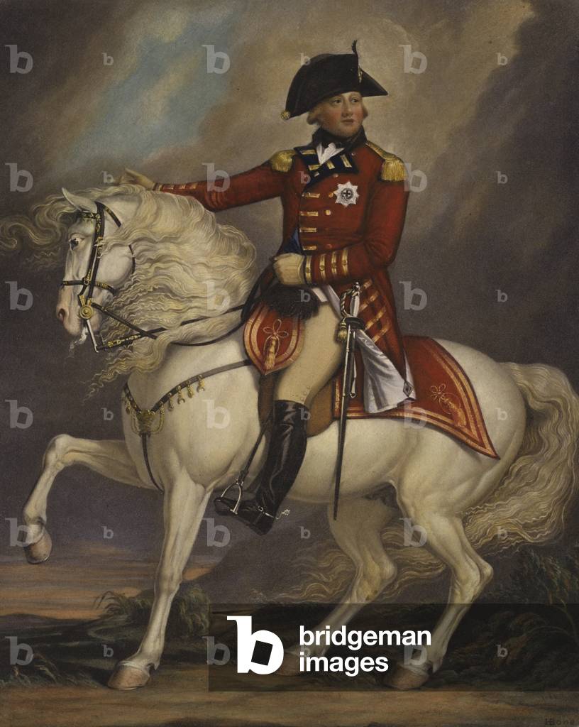 Image of Portrait of King George III (colour litho) by Bone, Henry ...