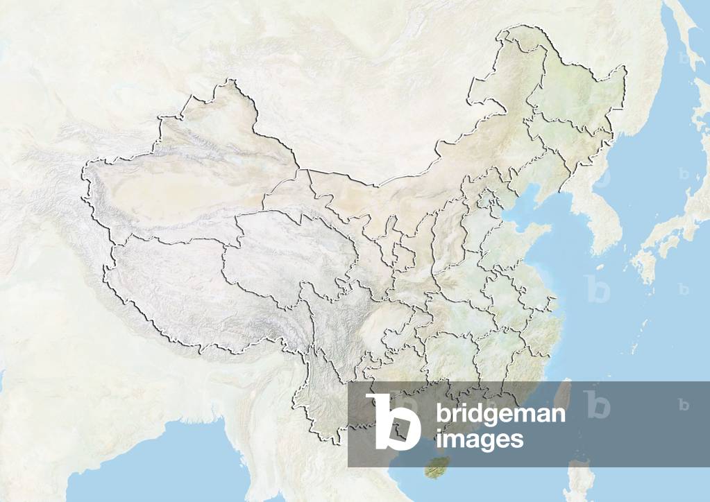 Hainan China Map Image Of China And The Province Of Hainan, Relief Map