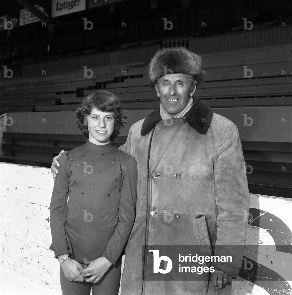 Image of Switzerland Figure Skating Denise Biellmann, 1976 (b/w photo)