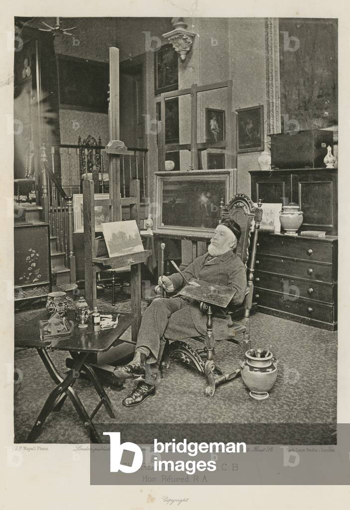 Image of Richard Redgrave in his Hyde Park Gate Studio (photo) by ...