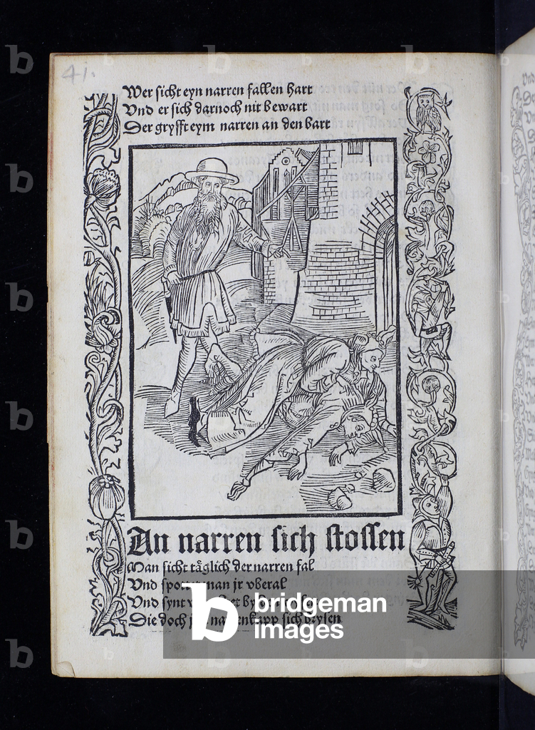 Image of The Ship of Fools, 1499 (woodcut)