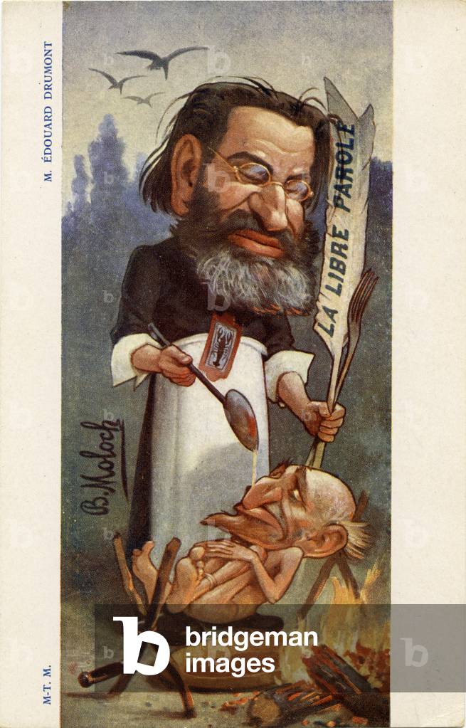 Image of Édouard Drumont - caricature by B. Moloch