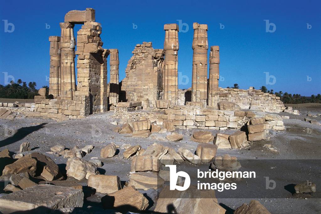 Image of Ruins of Temple of Soleb, commissioned by Pharaoh Amenhotep III,