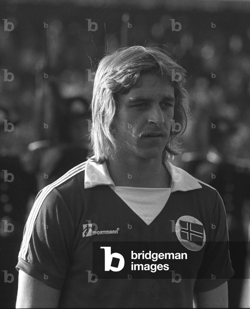 Image of Oslo, 1979. Footballer Einar Jan Aas represents the Norwegian ...