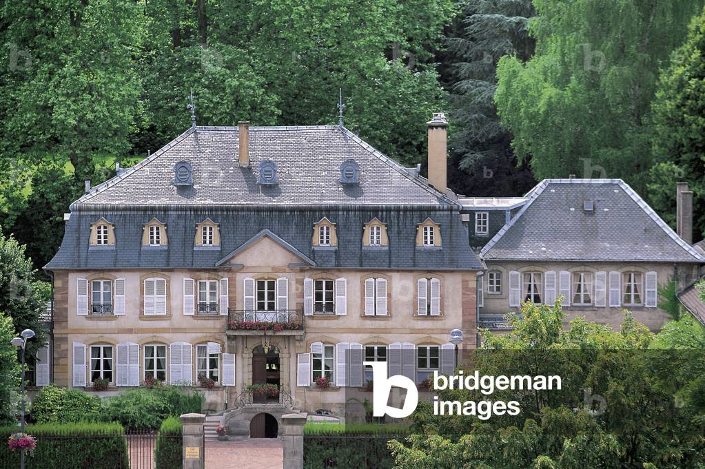 Image of Facade of a building, Hombourg-Haut, Lorraine, France