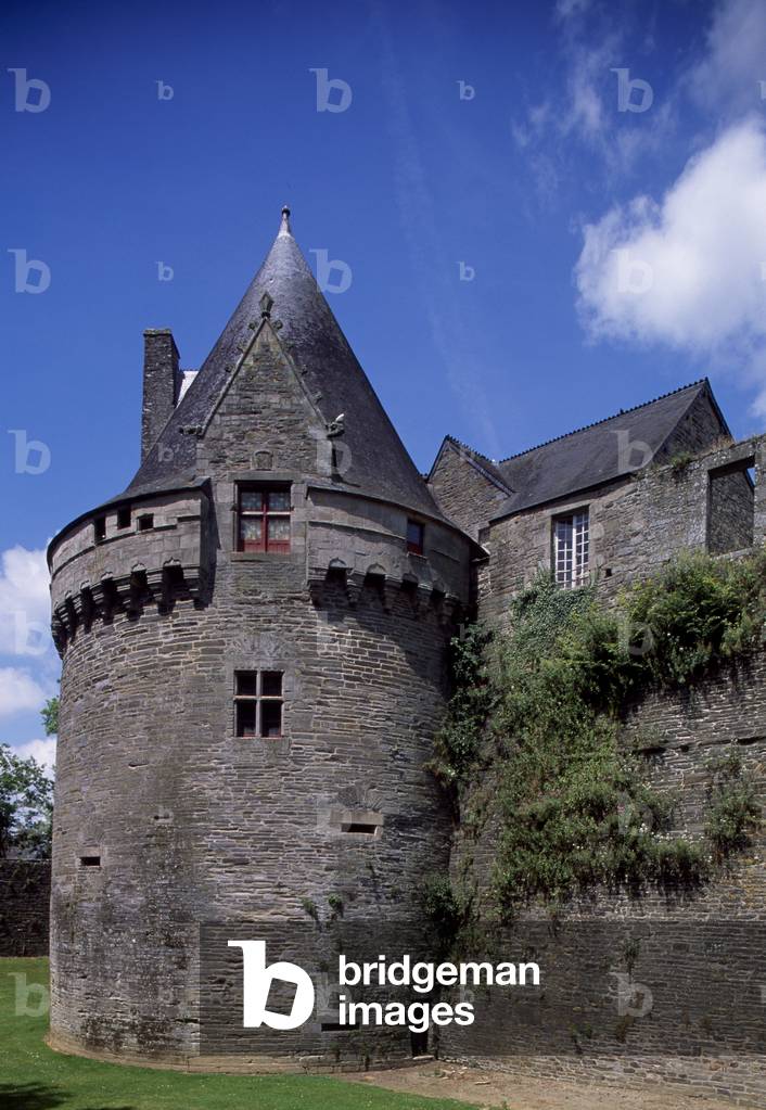 Image of View of Rohan Castle, Pontivy, Brittany. France, 15th-16th ...