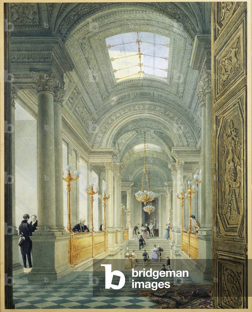 Image of Paris. The grand staircase in Tuileries Palace, by Eugene ...
